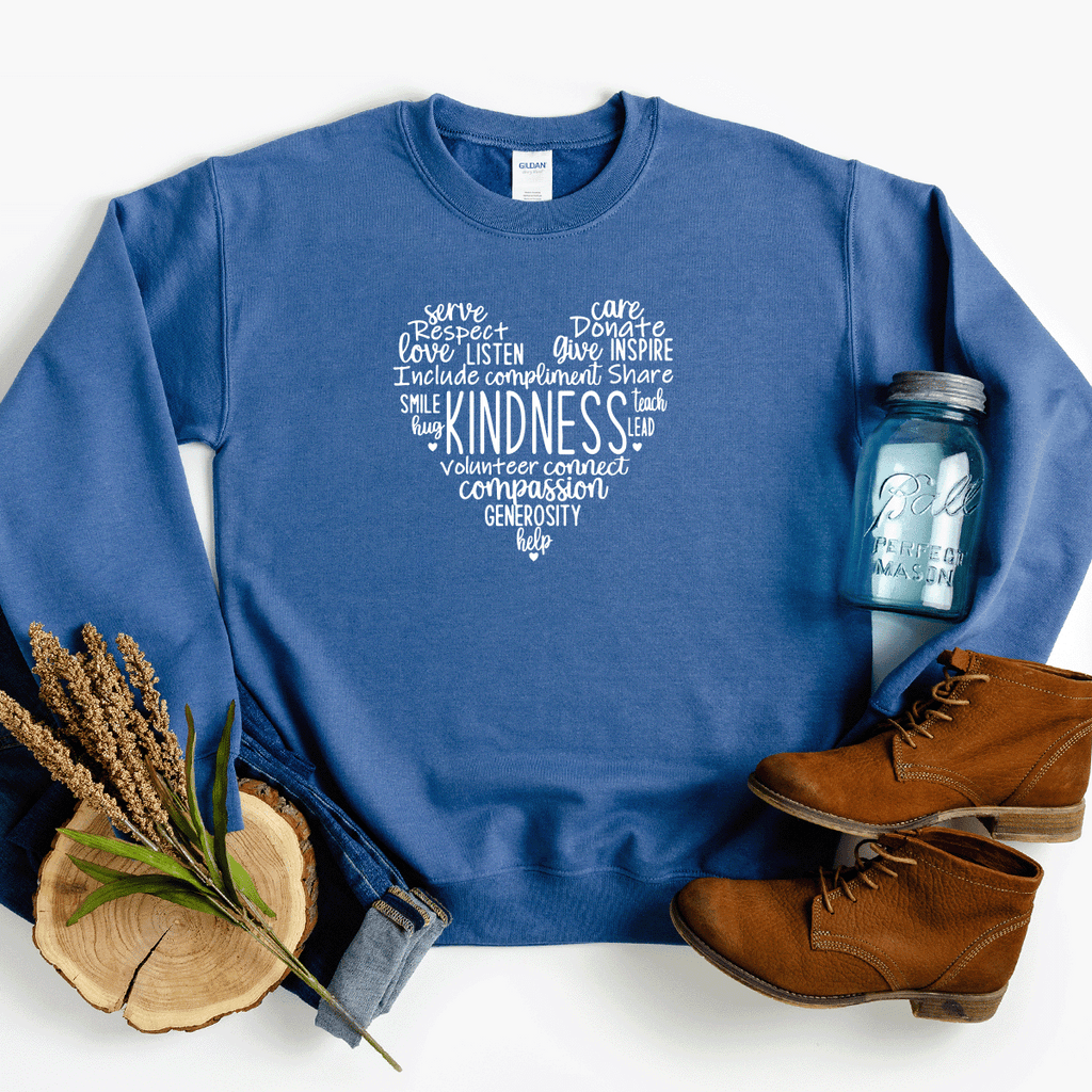 Kindness (Heart) - Sweatshirt – Hustle and Thrive
