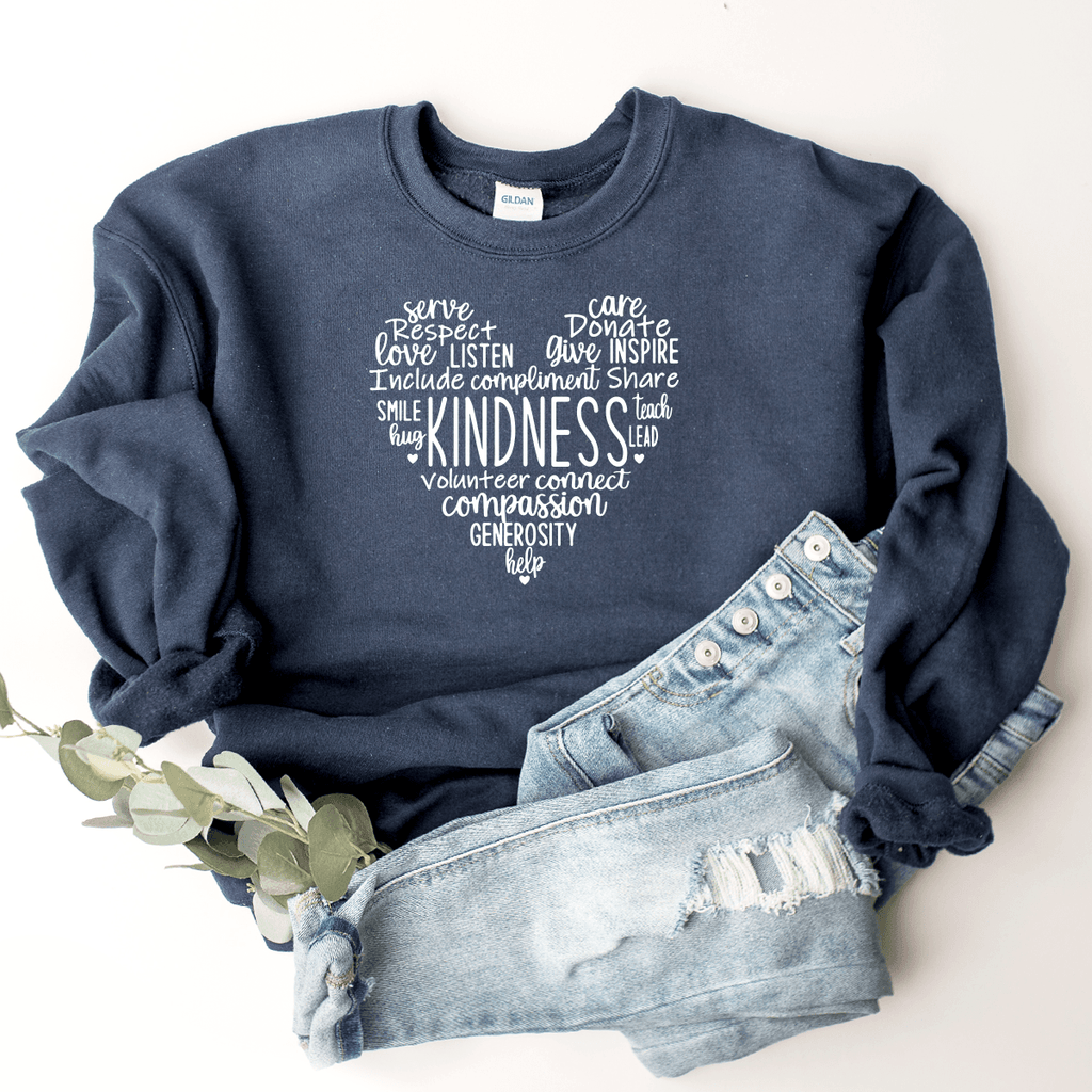 Kindness (Heart) - Sweatshirt – Hustle and Thrive